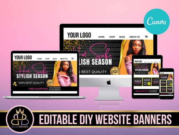 Editable Website Banner Template Web Banners Business | Etsy