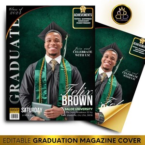 Graduation Party, Graduation Flyer, Editable Template, Graduation ...