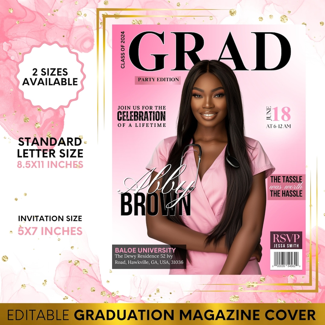 Graduation Party, Graduation Flyer, Editable Template, Graduation ...