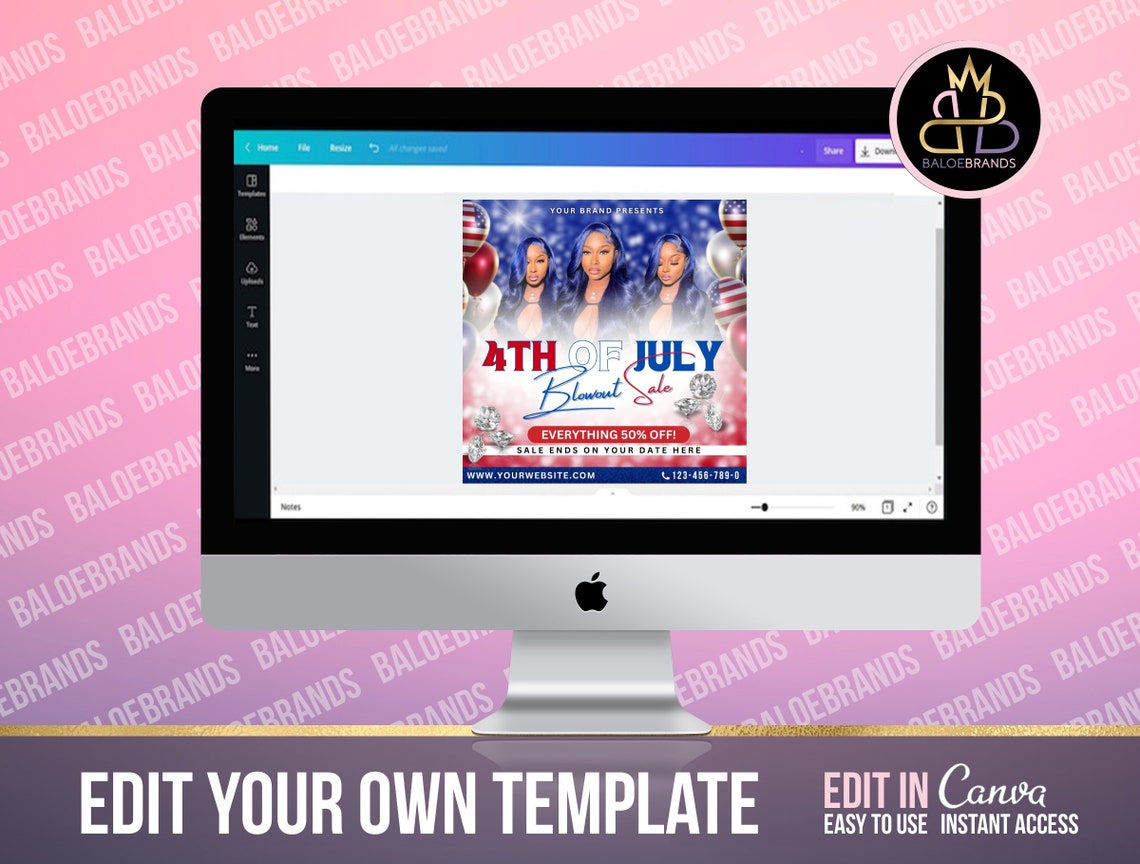 4th of July Flyer, Independence Day Template, Fourth of July Sales ...