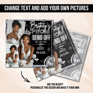 Prom Send off Flyer, DIY Prom Flyer, Prom Canva Template, Prom Send Off ...