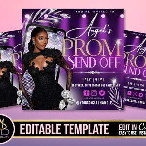Prom Invitation, Prom Flyer Invite, Graduation Prom, Class of 2022 ...