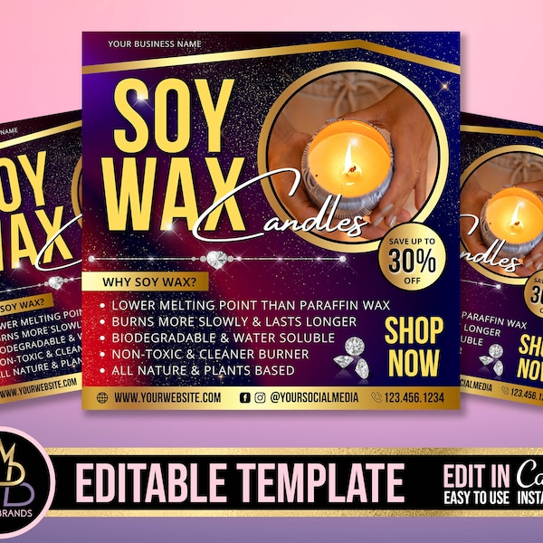 Candle Making Party Flyer - Etsy