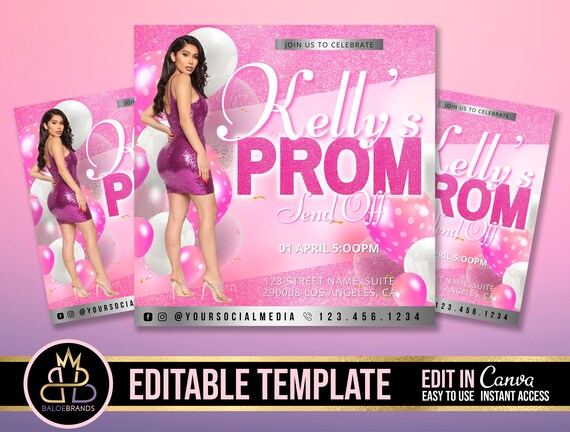 Prom Invitation Prom Flyer Invite Graduation Prom Class of - Etsy