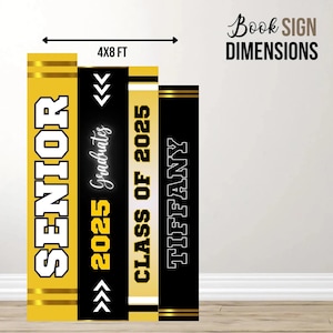 Custom Graduation Decor Bundle, Graduation Books Editable Canva ...