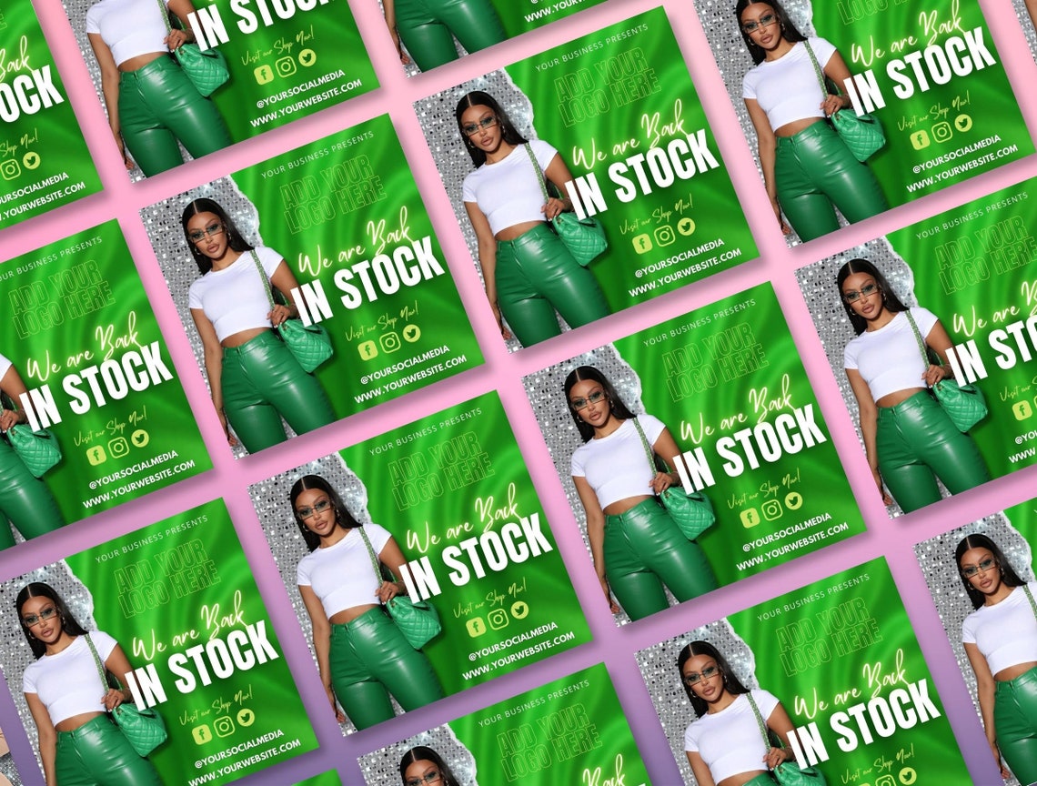 Restock Flyer DIY Editable Canva Template Restock Alert New - Etsy