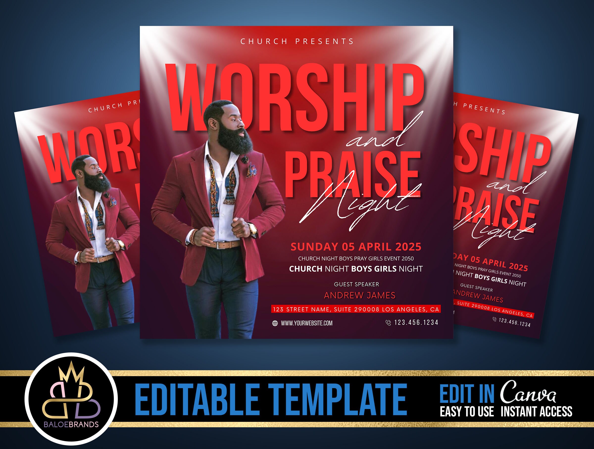 Ladies Night Out Church Flyer