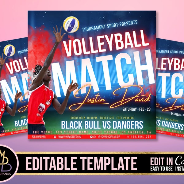 Basketball Banner Canva Template - Etsy