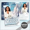 Editable Funeral Program Template | Floral Minimalist Design | Canva ...