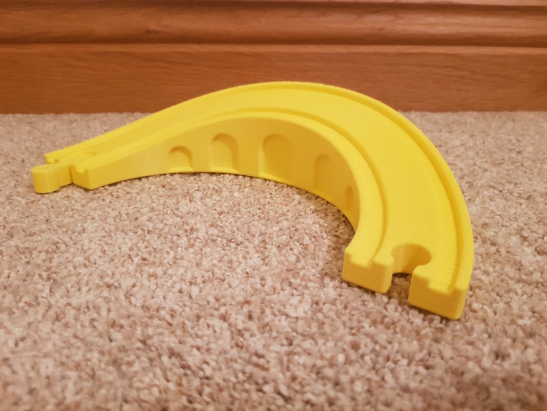 Banked 180 Degree Curve for Wooden Train Track Compatible - Etsy