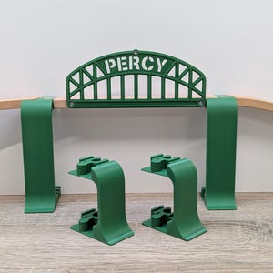 Custom Wooden Train Track Bridge With Personalized Name – Unique Toy ...