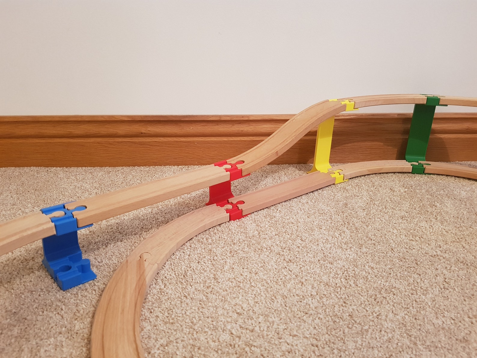 Track Bridge Supports for Wooden Train Track, Compatible With Brio ...