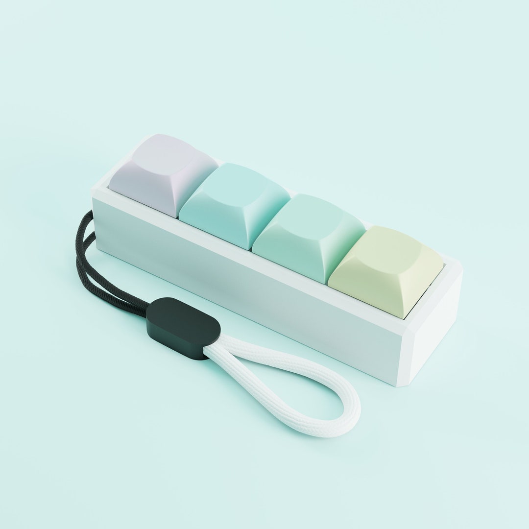 Mechanical Switch Clicky Fidget - Pastel Rainbow Th W/ Strap Keyboard ...