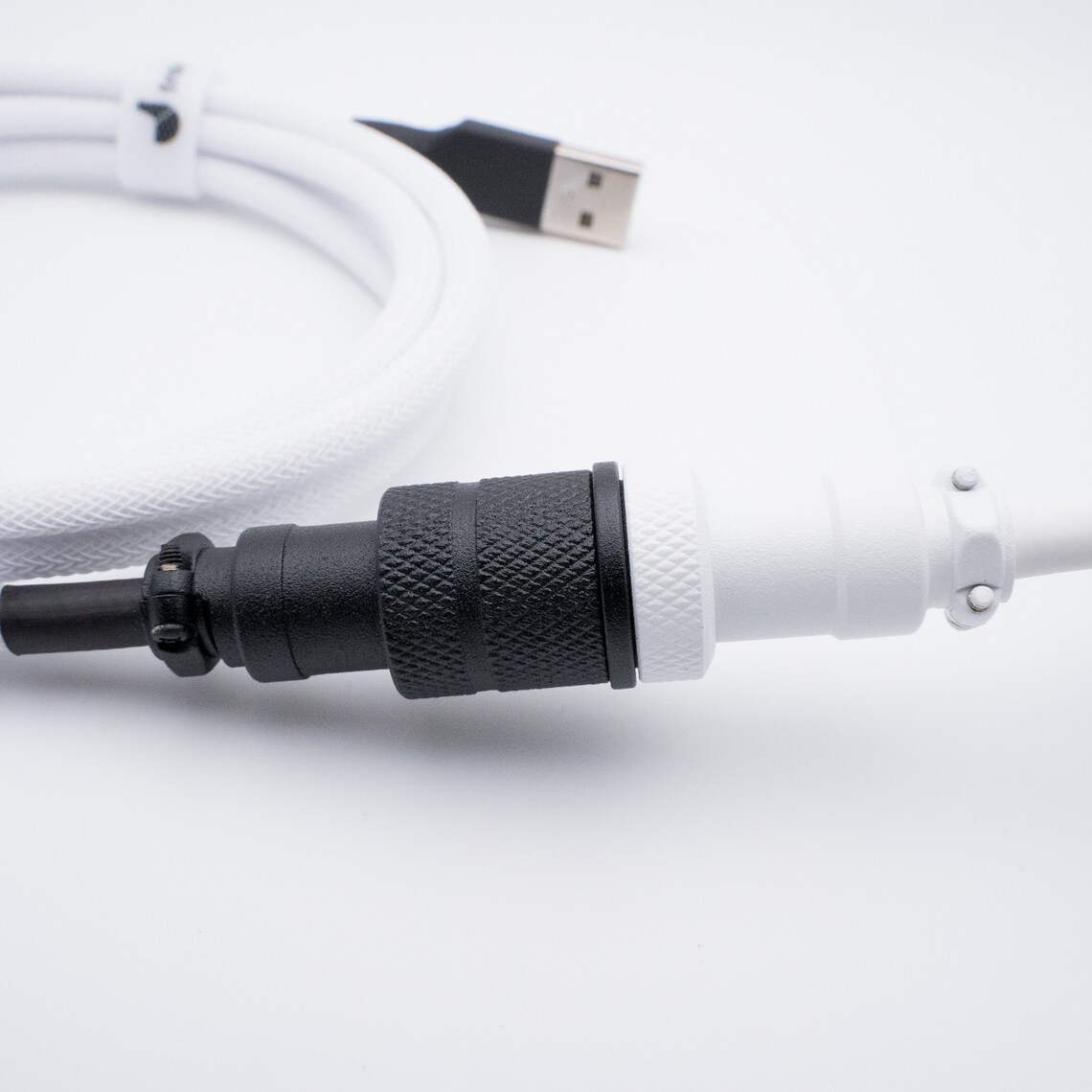 PREMADE IN STOCK Black Coil Split Mechanical Keyboard Cable - Etsy