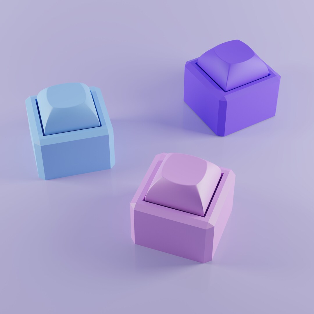 Mechanical Switch Clicky Fidget 105 Colors, TH 1 Key Keychain, Keyboard ...