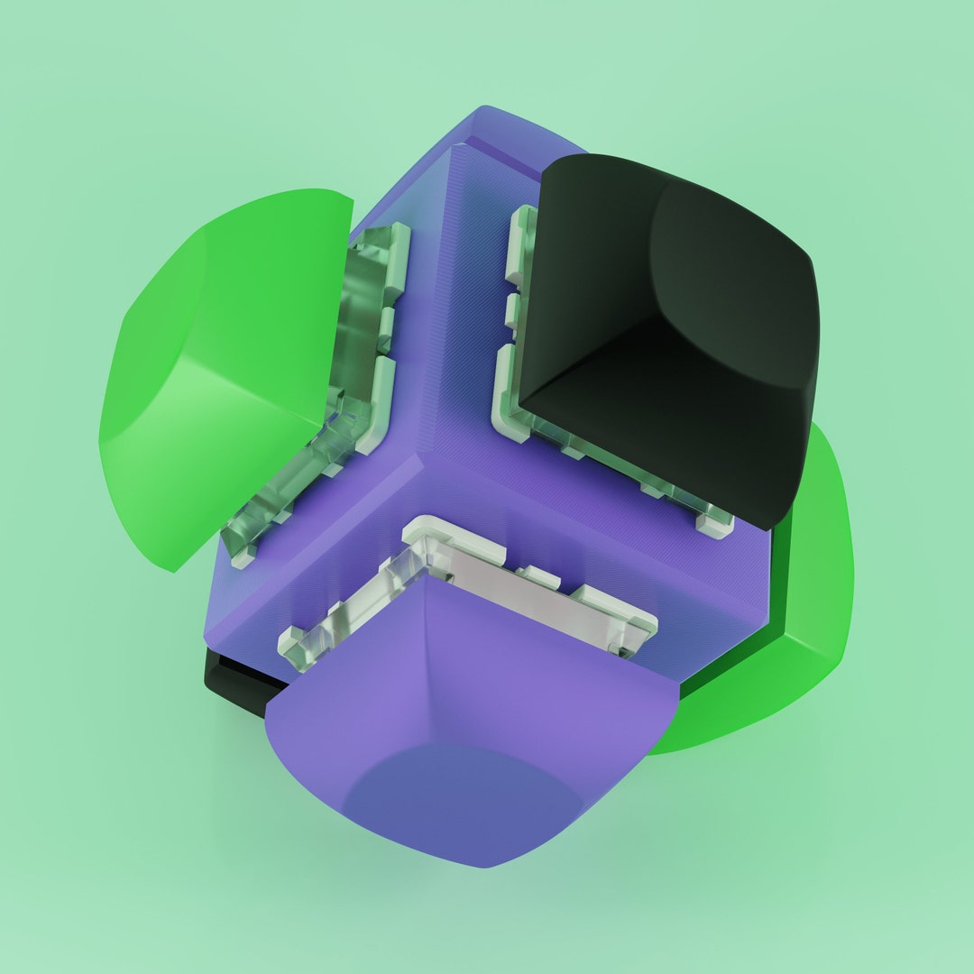 Mechanical Switch Clicky Fidget - 6 Keys EVA Cube, Keyboard Switch ...