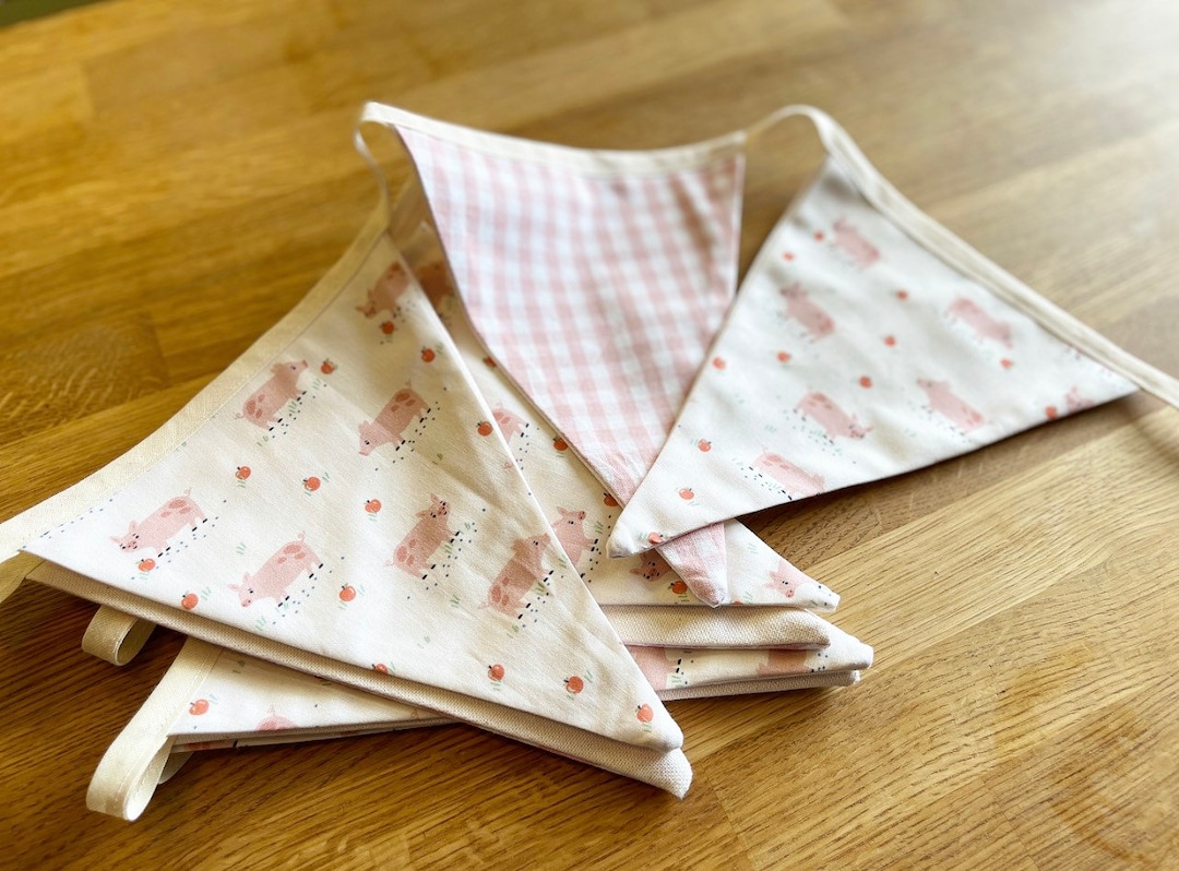 Pig Bunting/pig Tails/farm Bunting/bunting/country Bunting/handmade ...