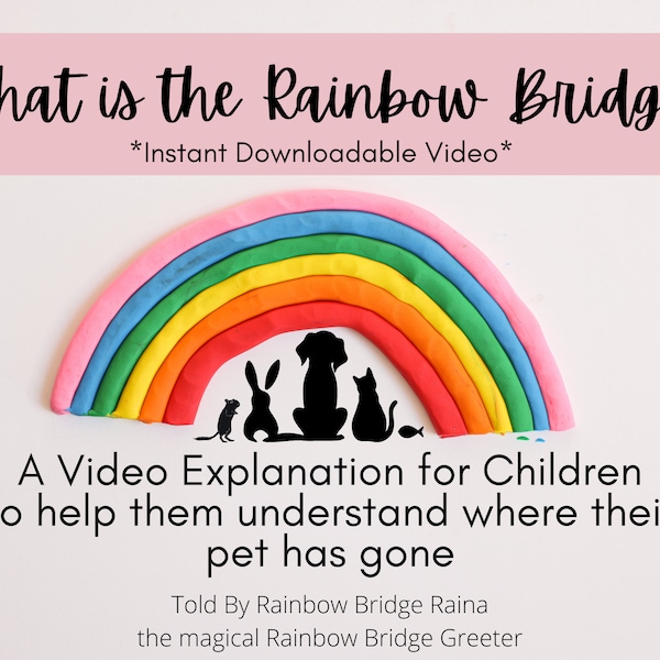 Rainbow Bridge for Bunnies - Etsy