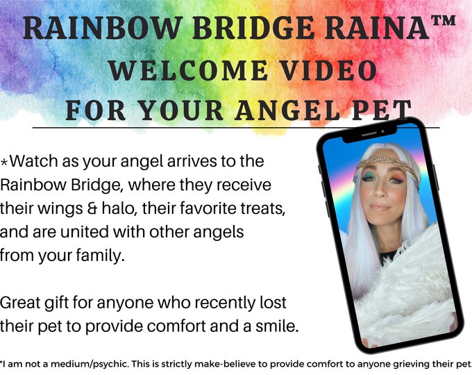 Custom Rainbow Bridge Pet Memorial Photo - Etsy