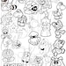 Super Mario Printable Coloring Bookmarks - 2 PDF Files - 22 Individual ...