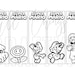 Super Mario Printable Coloring Bookmarks - 2 PDF Files - 22 Individual ...