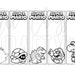 Super Mario Printable Coloring Bookmarks - 2 PDF Files - 22 Individual ...