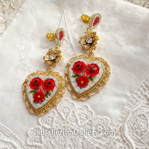 Earring Filigree Italian Florentine Micro Mosaic Jewelry Byzantine ...
