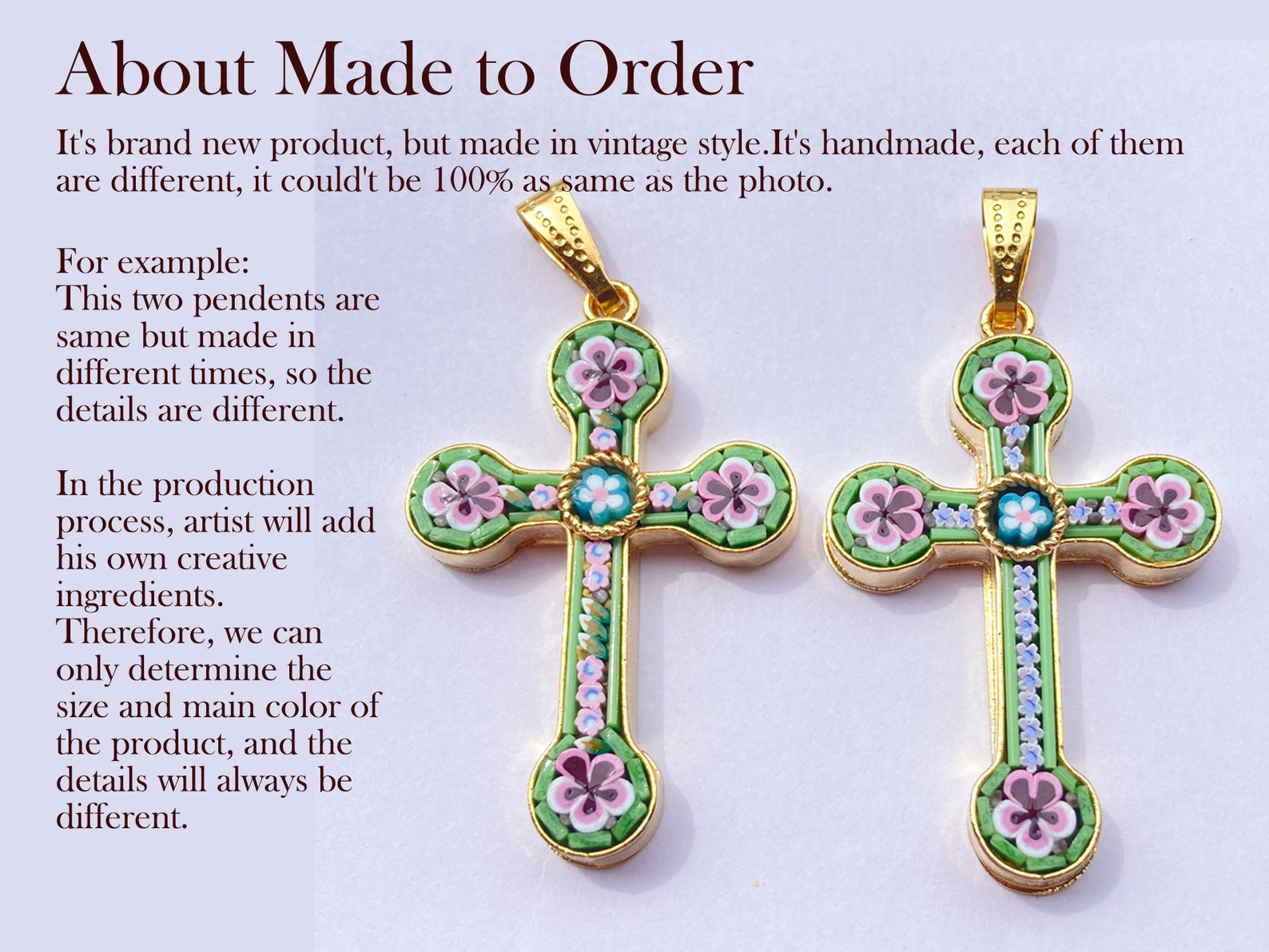 Italian Florentine Micro Mosaic Jewelry Pendant for Necklace Florence ...