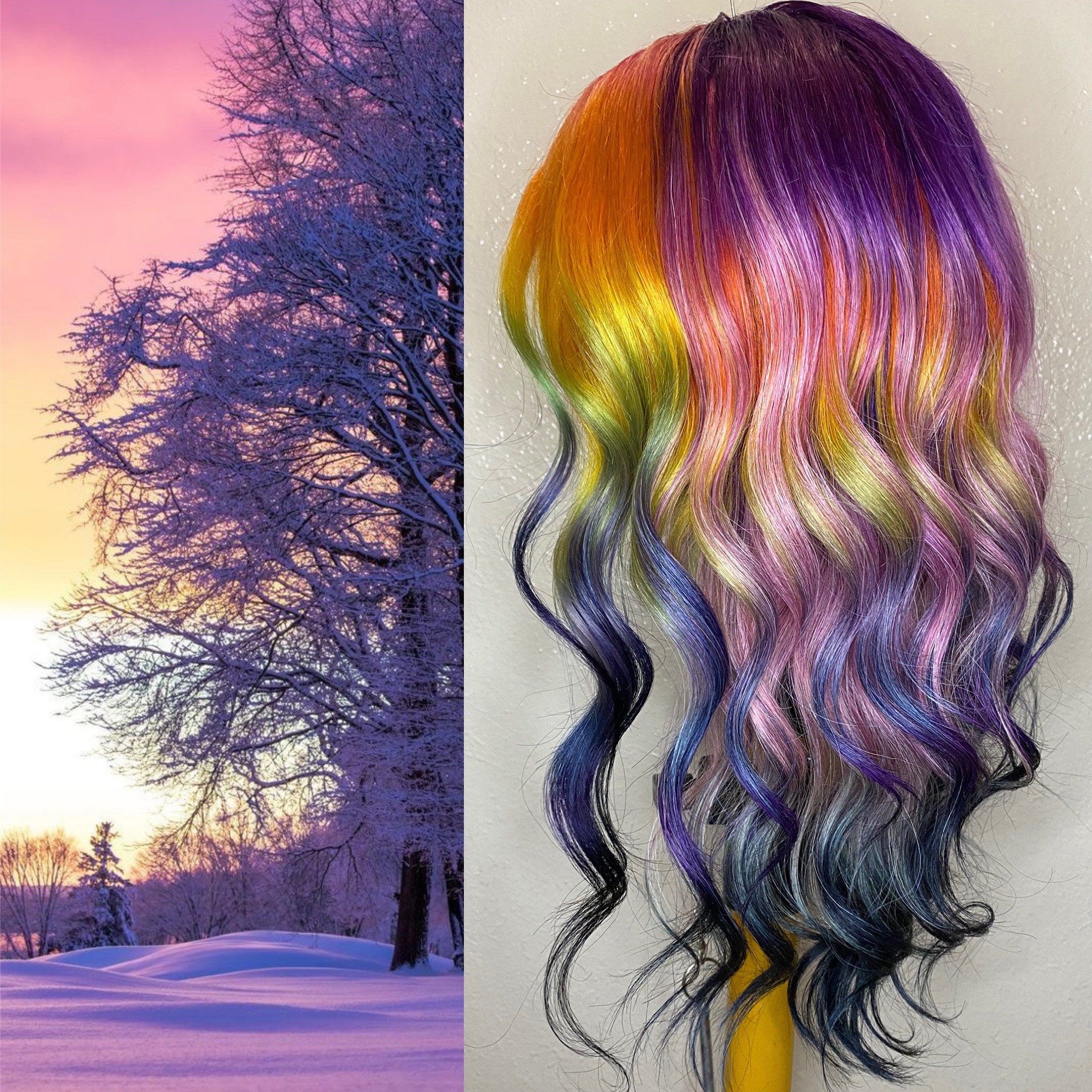 Custom Lace Front Human Hair Wig - Etsy