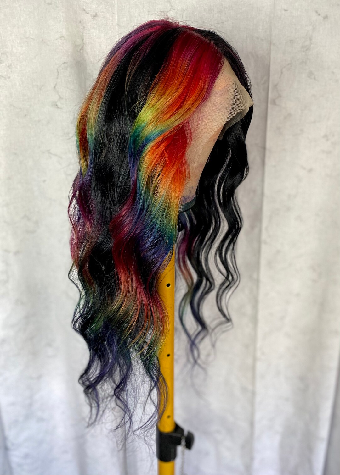 Custom Dyed Human Hair Wig - Etsy