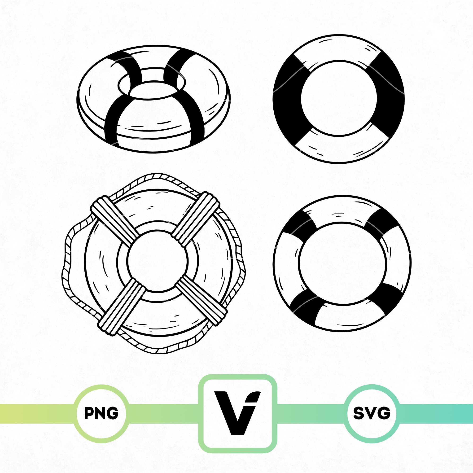 Life Preserver Clipart Black And White