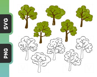 Park Trees Clipart - Etsy