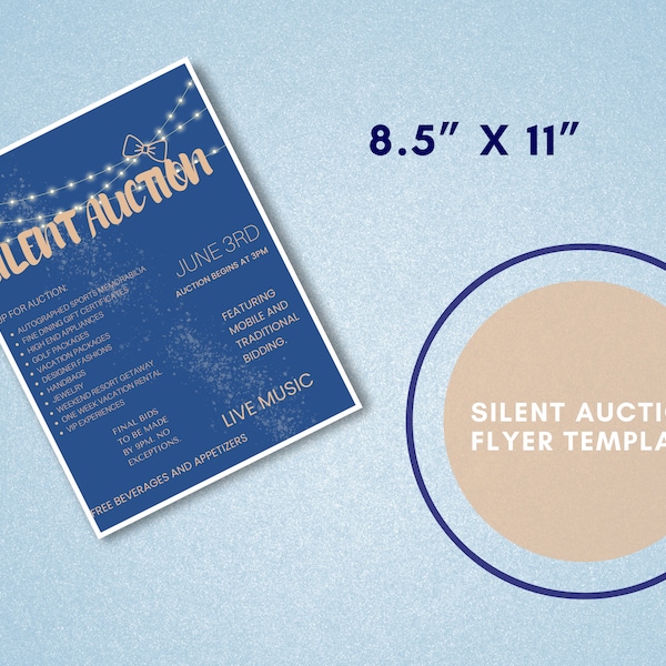Silent Auction Flyer - Etsy