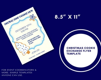 Cookie Swap Flyer Template - Etsy