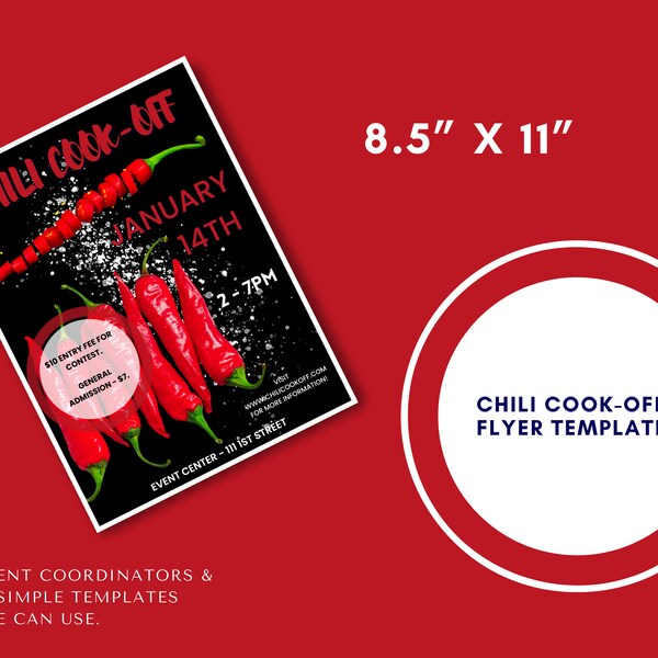 Chili Contest Flyer - Etsy