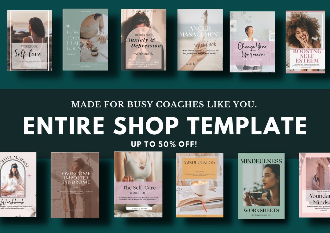 Entire Shop Access All Course & Canva Templates - Etsy