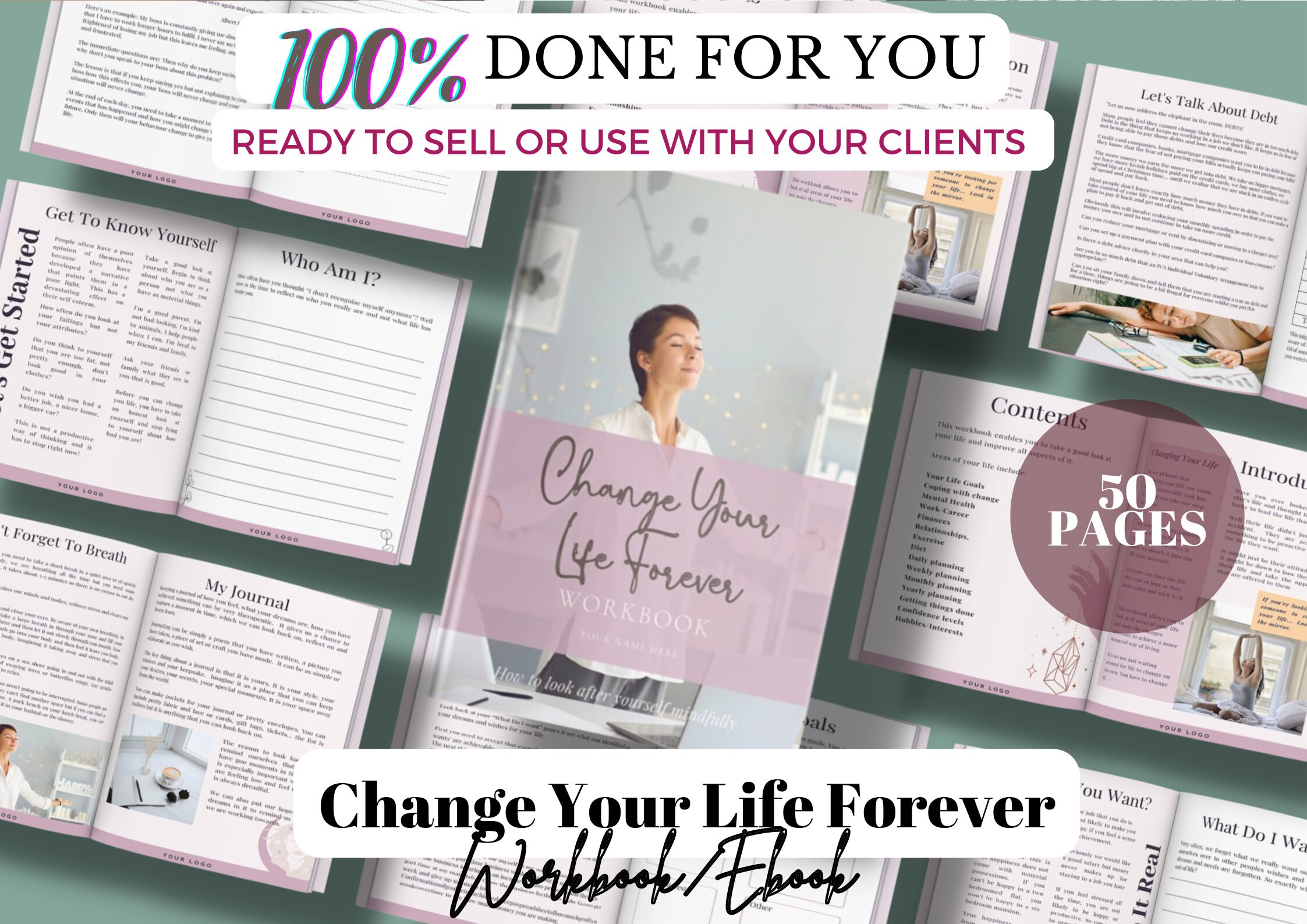 ULTIMATE WORKBOOK BUNDLE 100% Done for You Workbooks Life Coach Lead ...