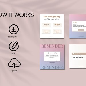 100 Charts and Notifications Reminders Coaching Instagram Post, Stories ...