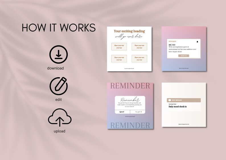 100 Charts and Notifications Reminders Coaching Instagram Post, Stories ...