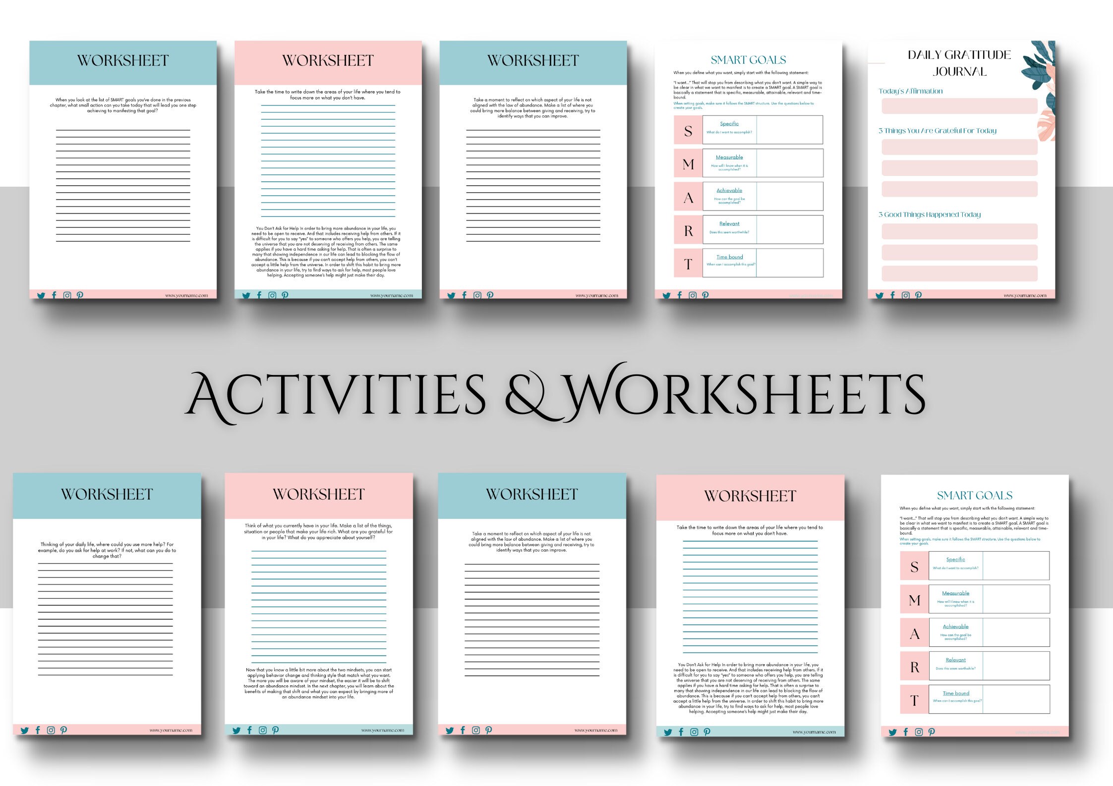 Done for You Create Abundance Mindset Brandable Workbook & Ecourse Life ...