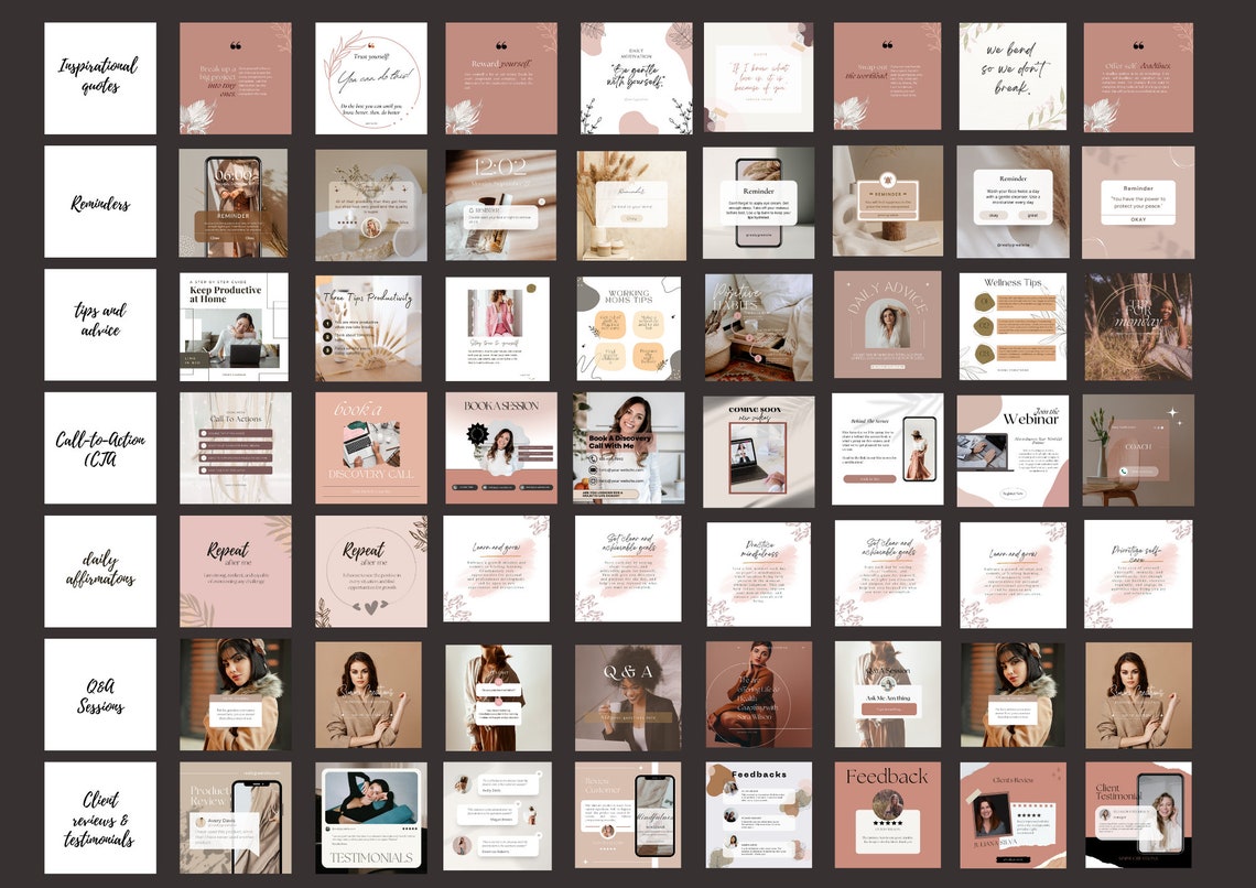 150 Coaching Instagram Post, Stories, Done for You Posts Blogger ...