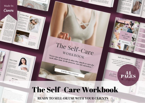 The Self Care Workbook 44 Pages Done for You Life Coaching - Etsy