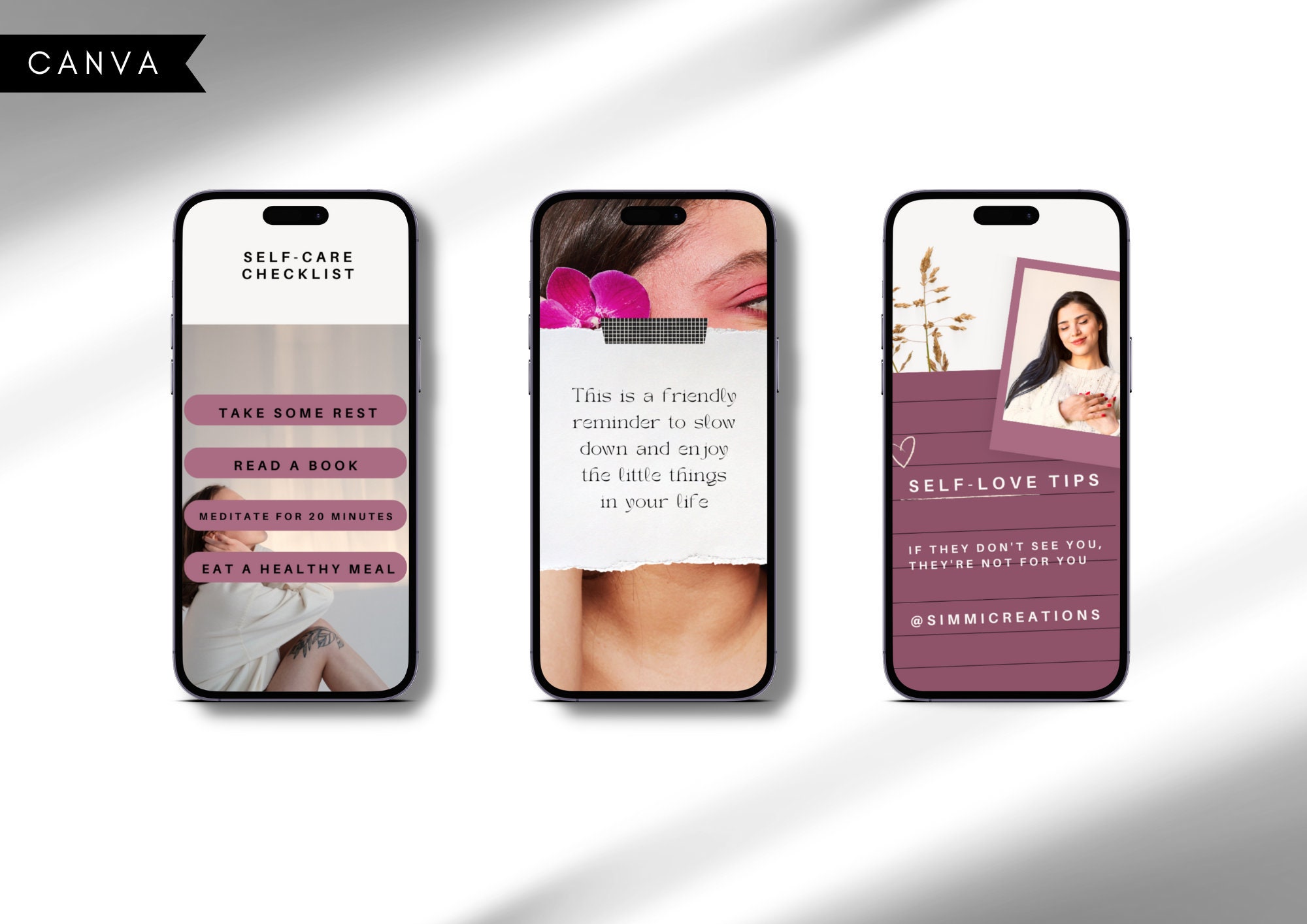 50 Self Love Instagram Posts Templates Mental Health Self Love Self ...