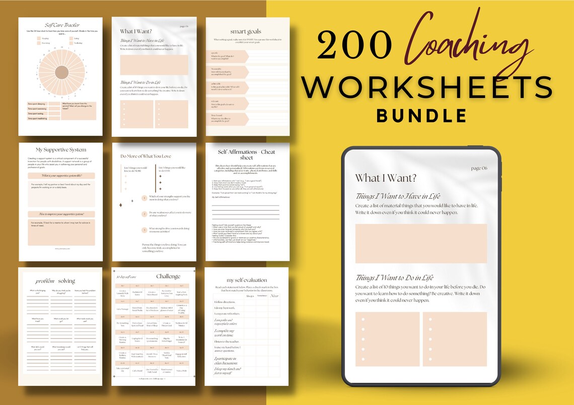 Coaching Worksheet Canva Templates, Coaching Canva Templates, Lead ...