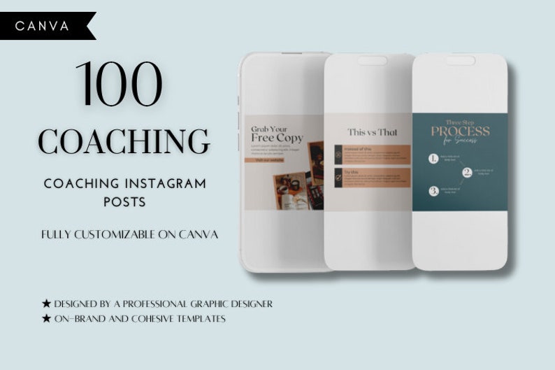 Coaching Instagram Post Templates Blogger Template Life Coach Templates ...