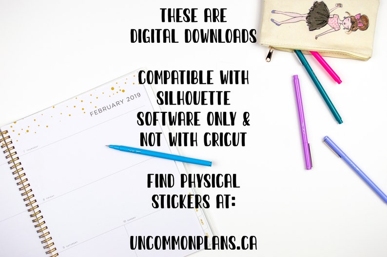 PRINTABLE Scary Movie Villains Weekly Kit Happy Planner Stickers ...