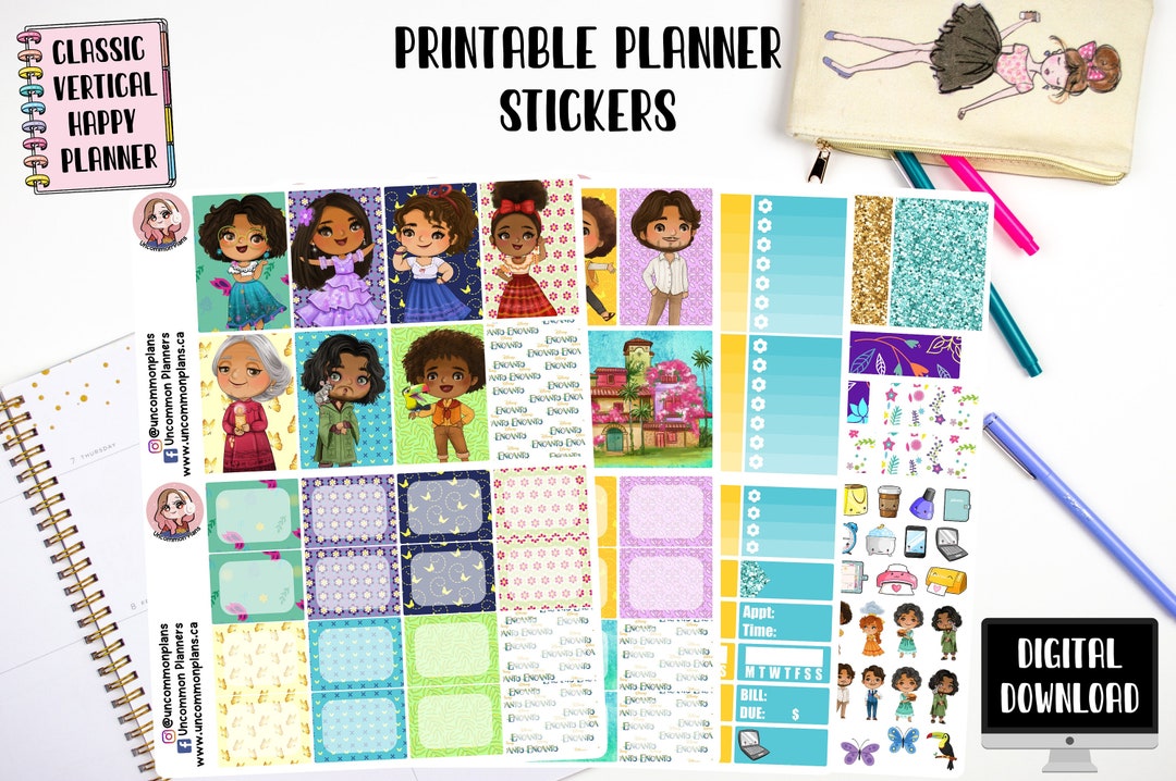 Miracle Family Planner Stickers: Weekly Kit (digital Download) - Etsy