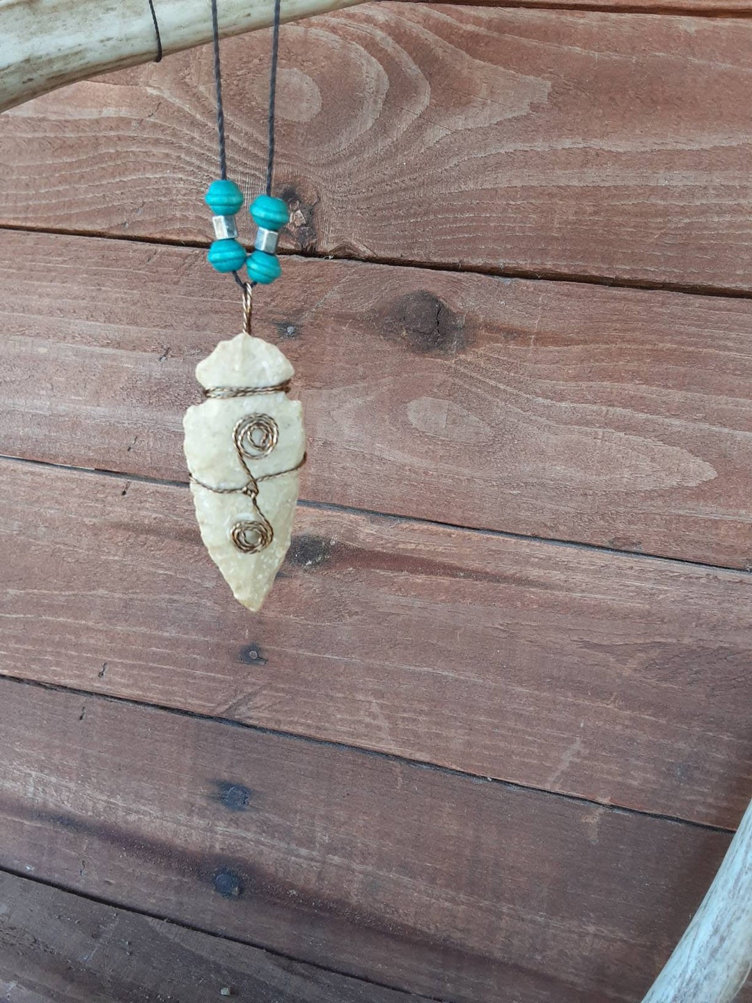 Wire Wrapped Arrowhead Necklace - Etsy