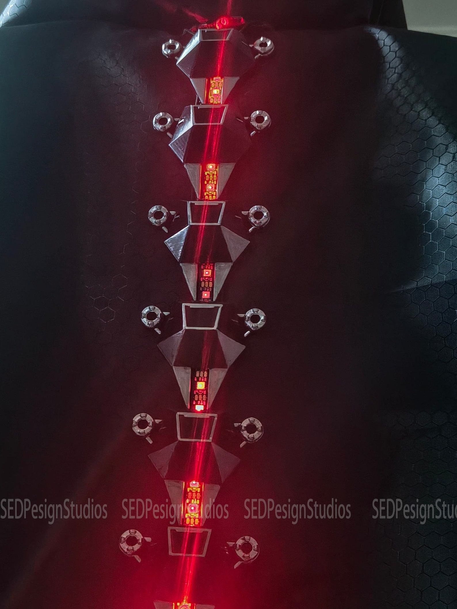 Cyberpunk Upgraded Version Back Spine Prop, Cyberpunk Cosplay Props ...