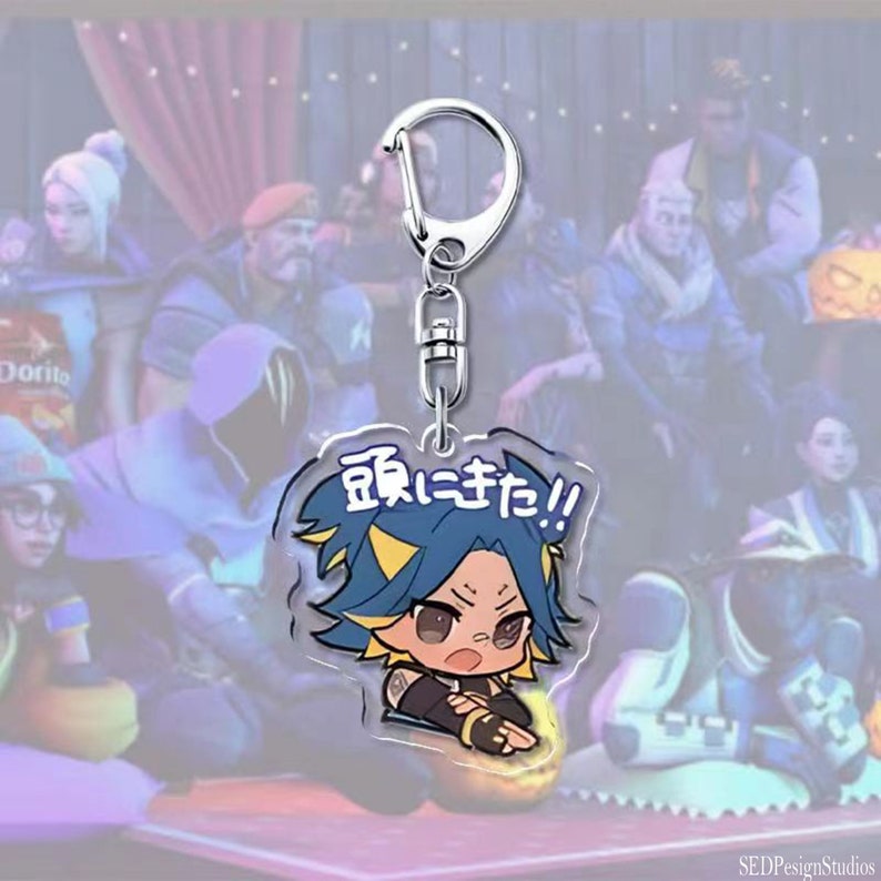 Valorant Keychain-valorant Jett-valorant Neon-10 Types of Keychains ...